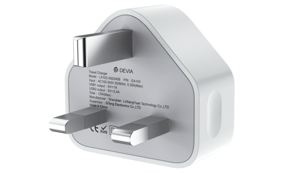 2 Port USB Charger (5V 2.4A) - Gara Mart
